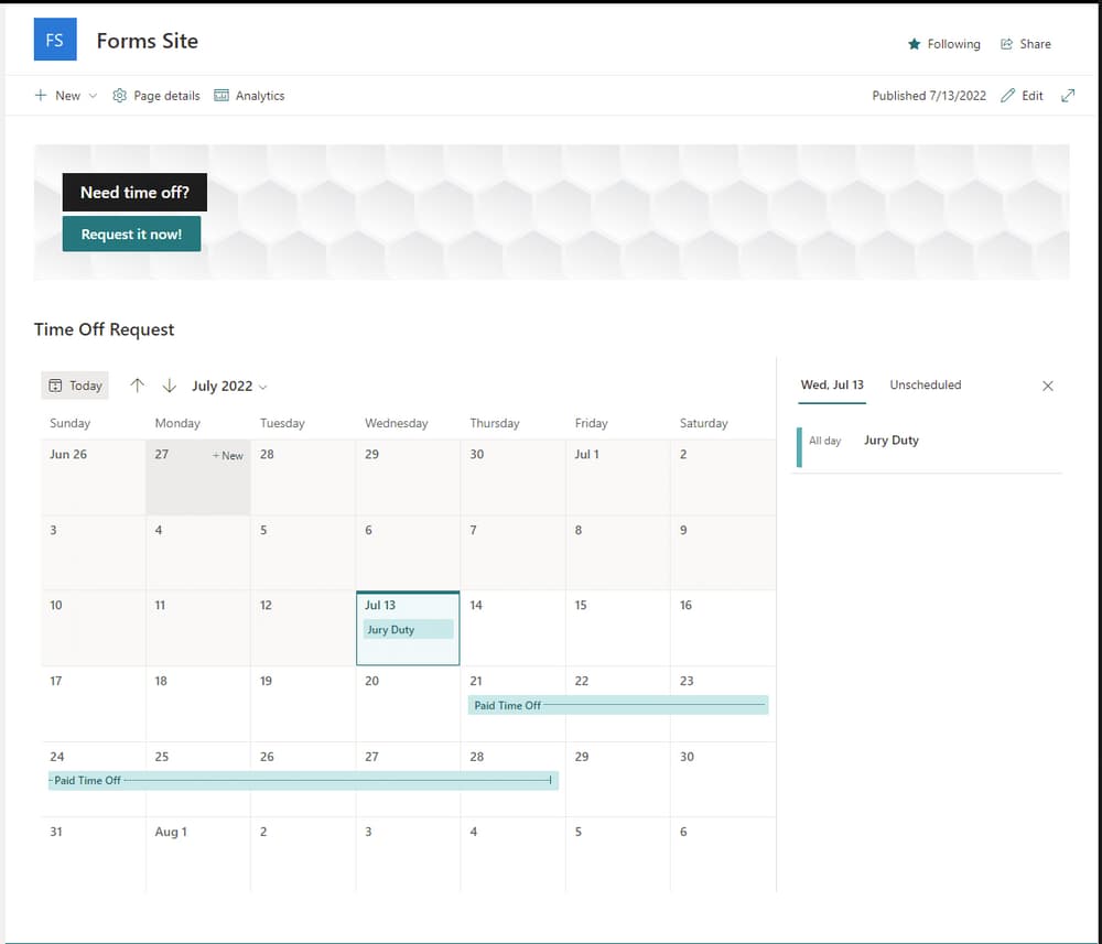Automate Your Time Off Request Process With Office 365 - Microsoft 365 ...