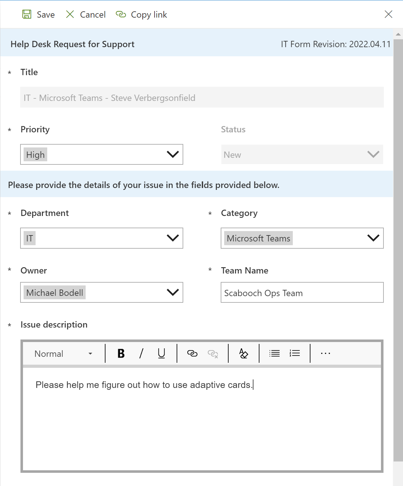 Create a Better User Experience With Adaptive Cards in Teams ...