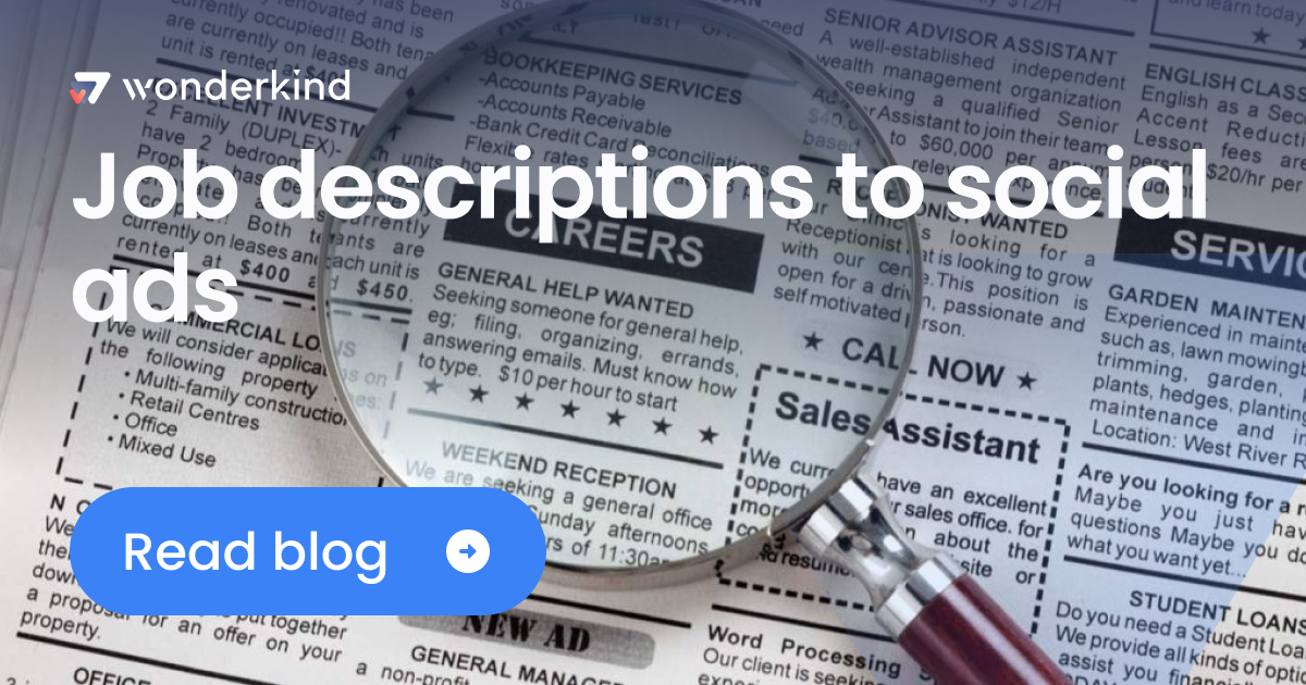 How to turn job descriptions into great social ads in 15 minutes