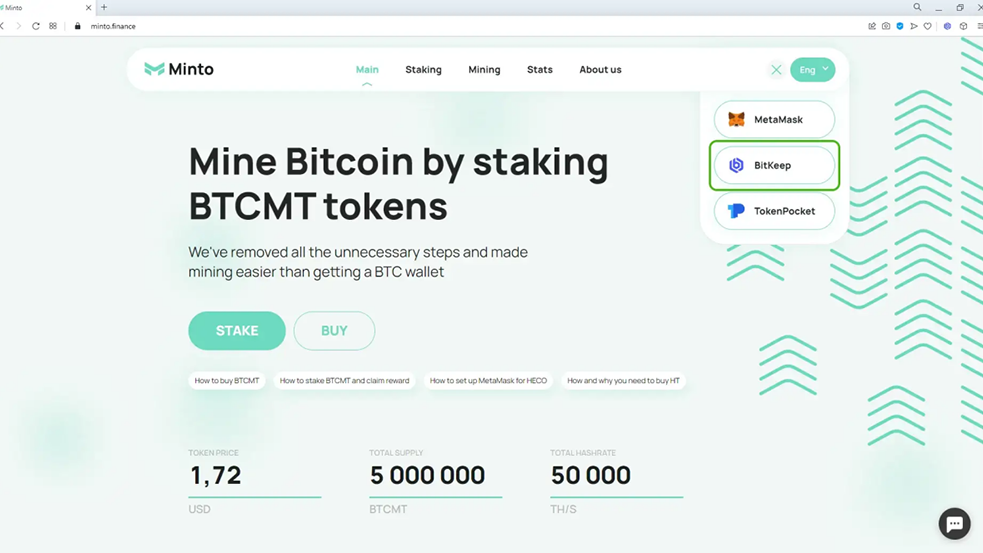 How Minto DApp Works With BitKeep (Desktop) | Minto BTCMT token