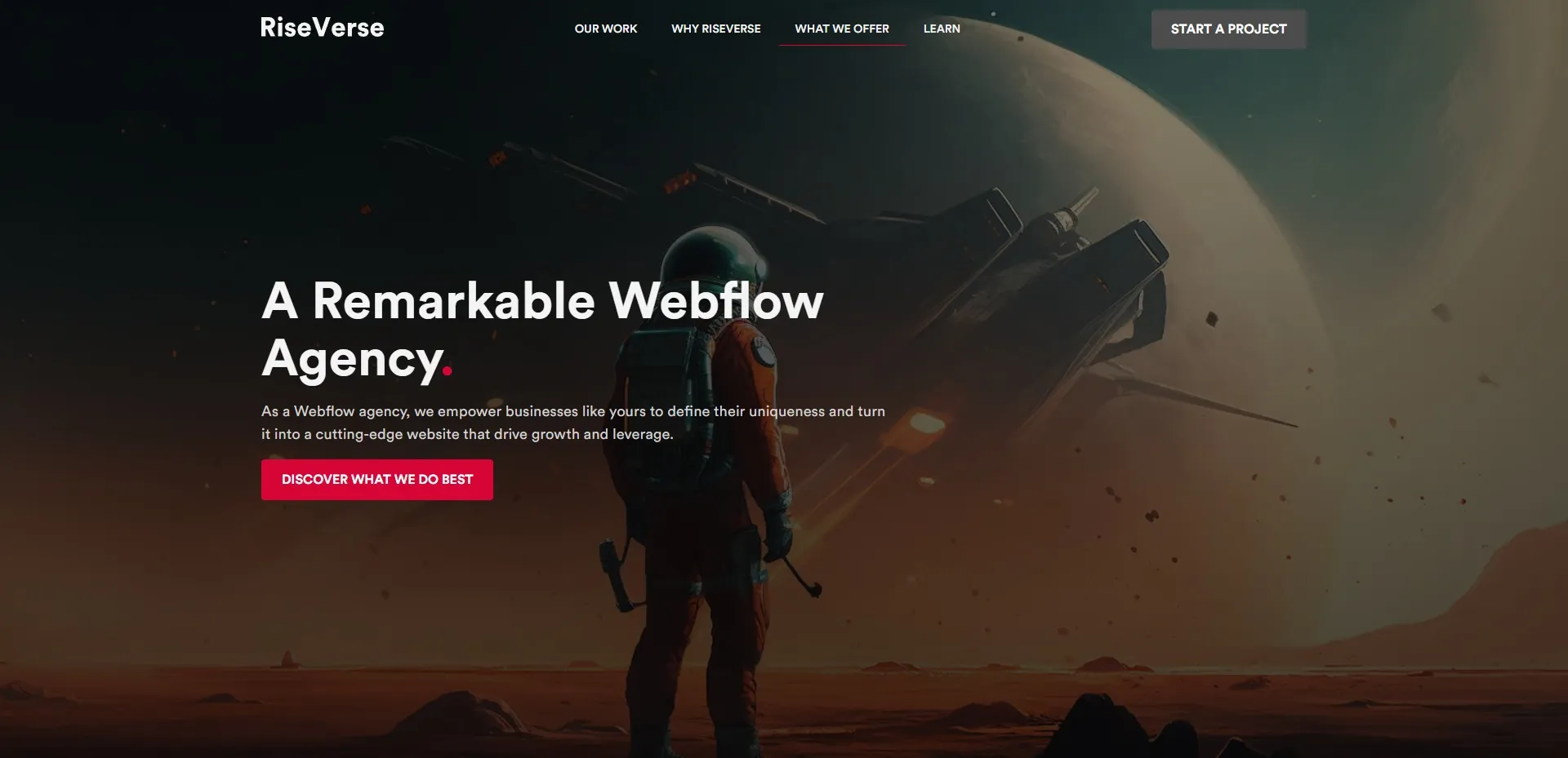 A Remarkable Webflow Agency | RiseVerse