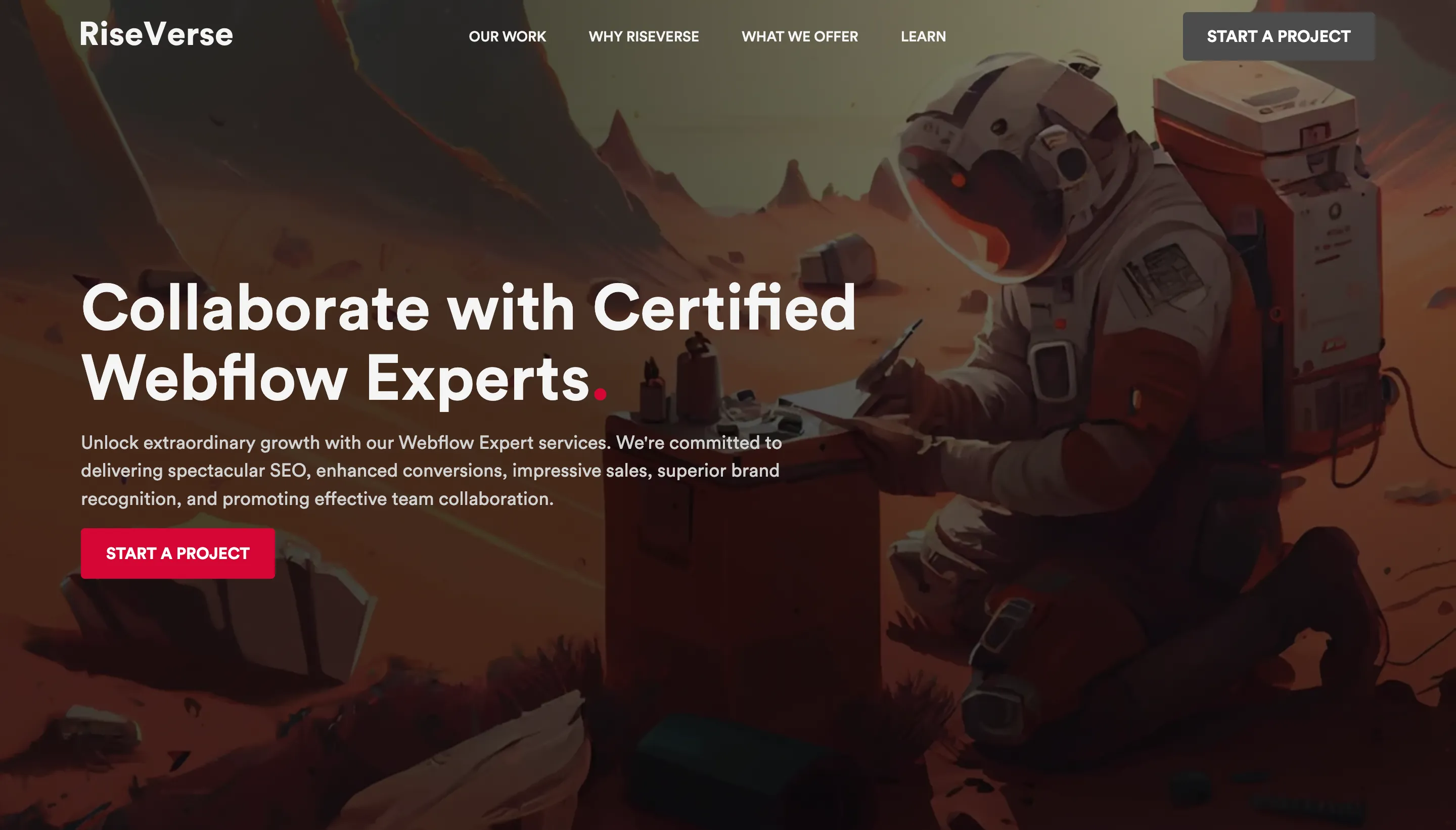 Collaborate with Certified Webflow Experts | RiseVerse