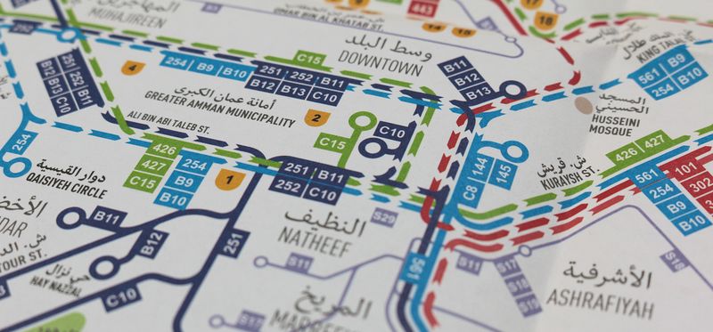 Amman Bus Map