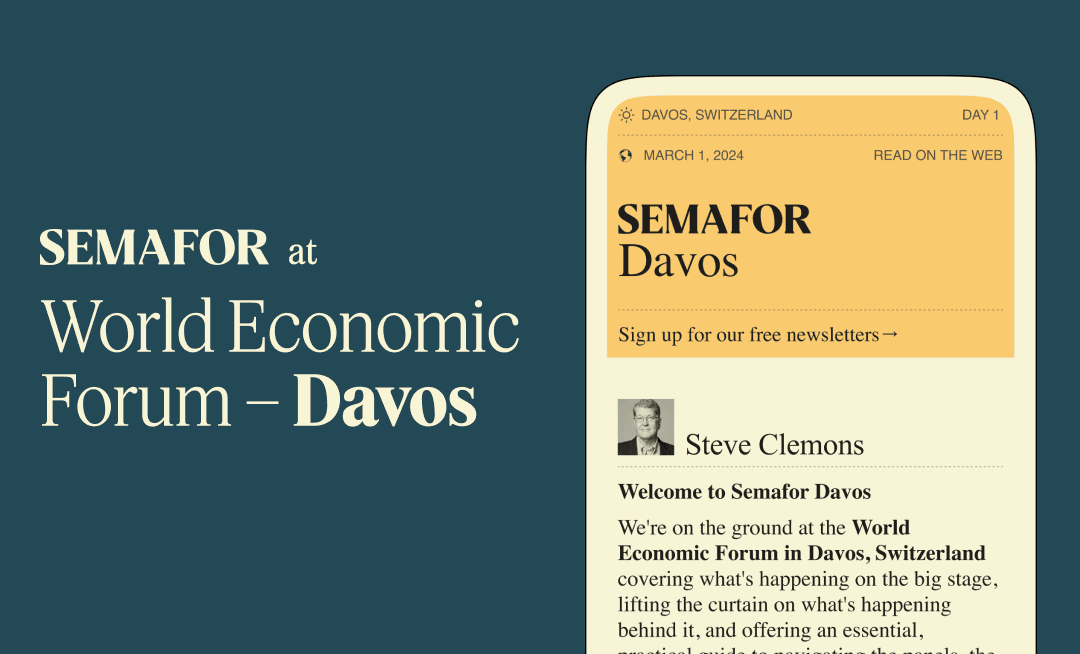 Semafor at World Economy Forum, Davos