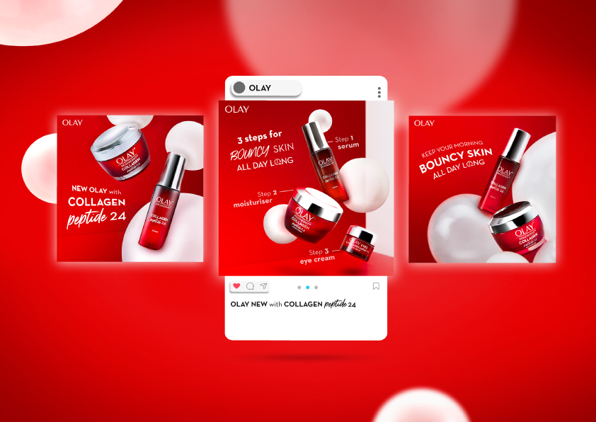 OLAY Collagen Key Visual Design