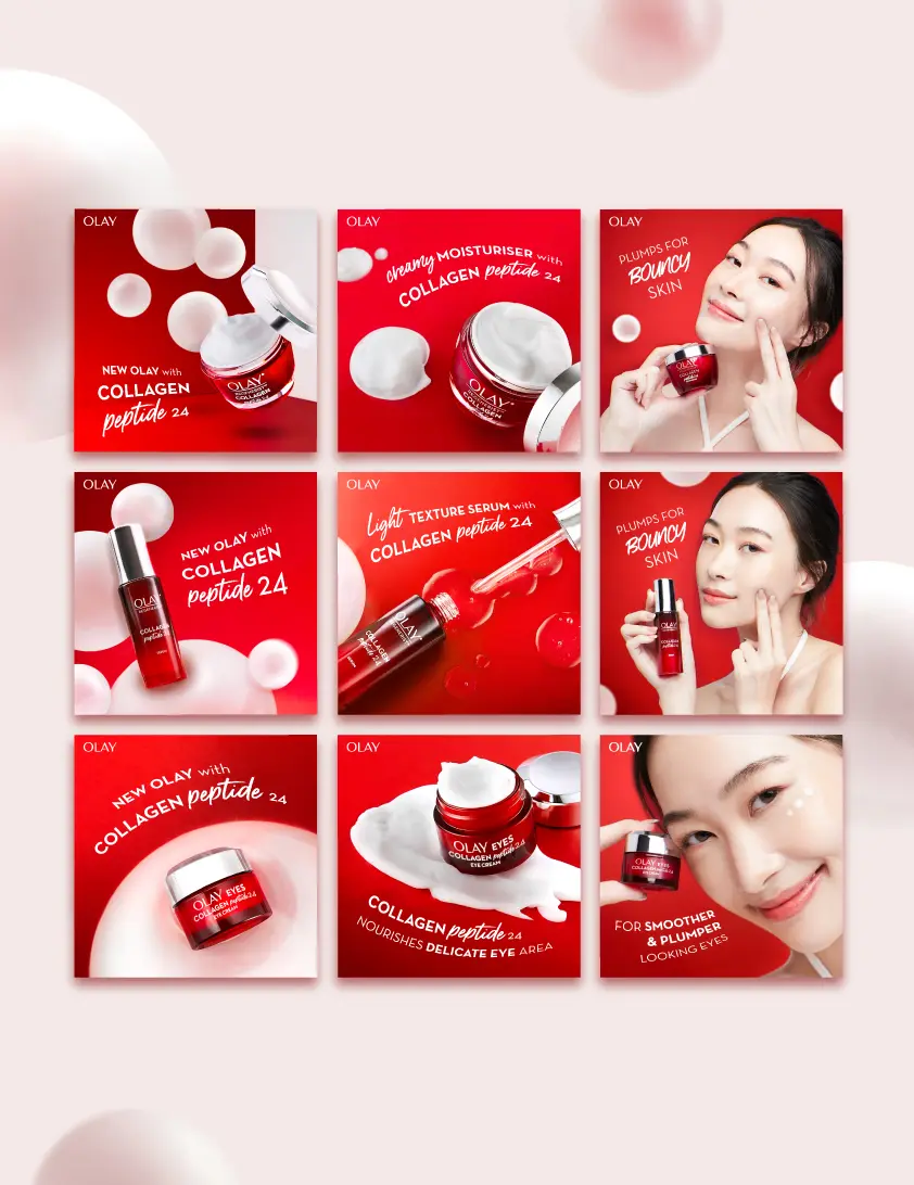 OLAY Collagen Key Visual Design