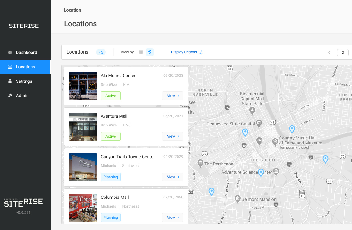SiteRise - Retail Development Platform