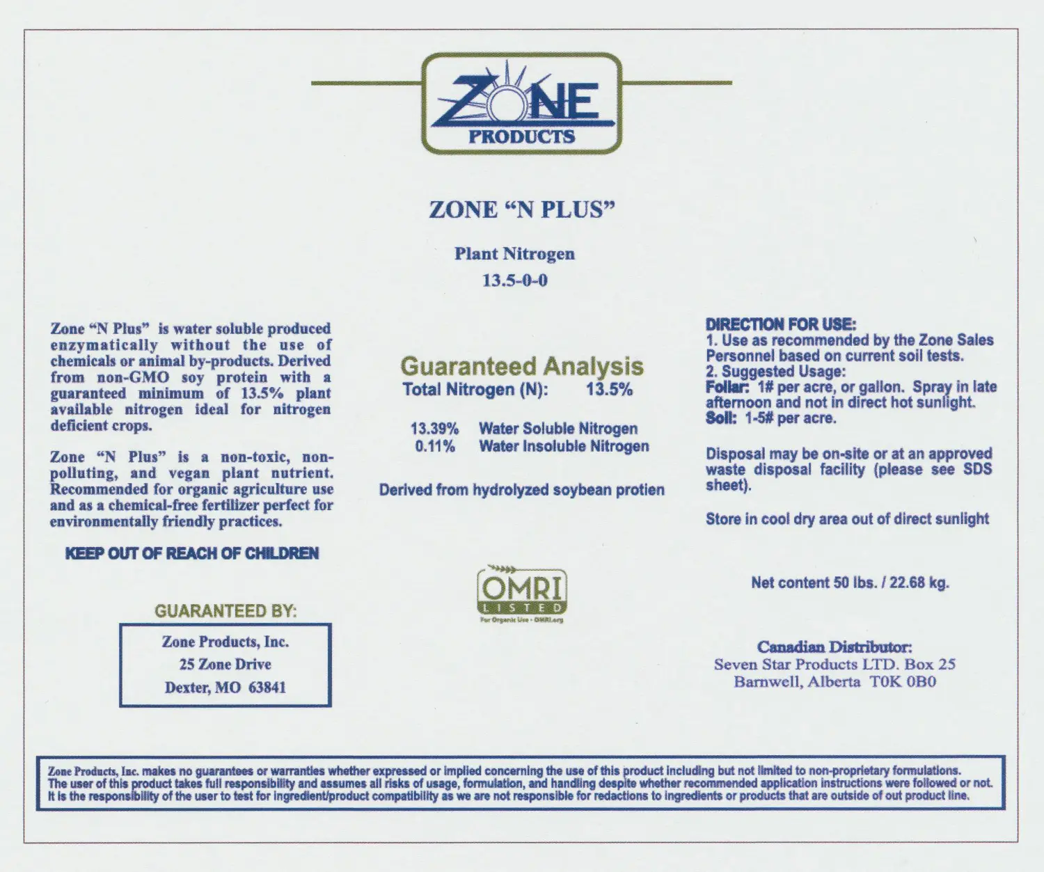 Zone N Plus | Farm Rite USA
