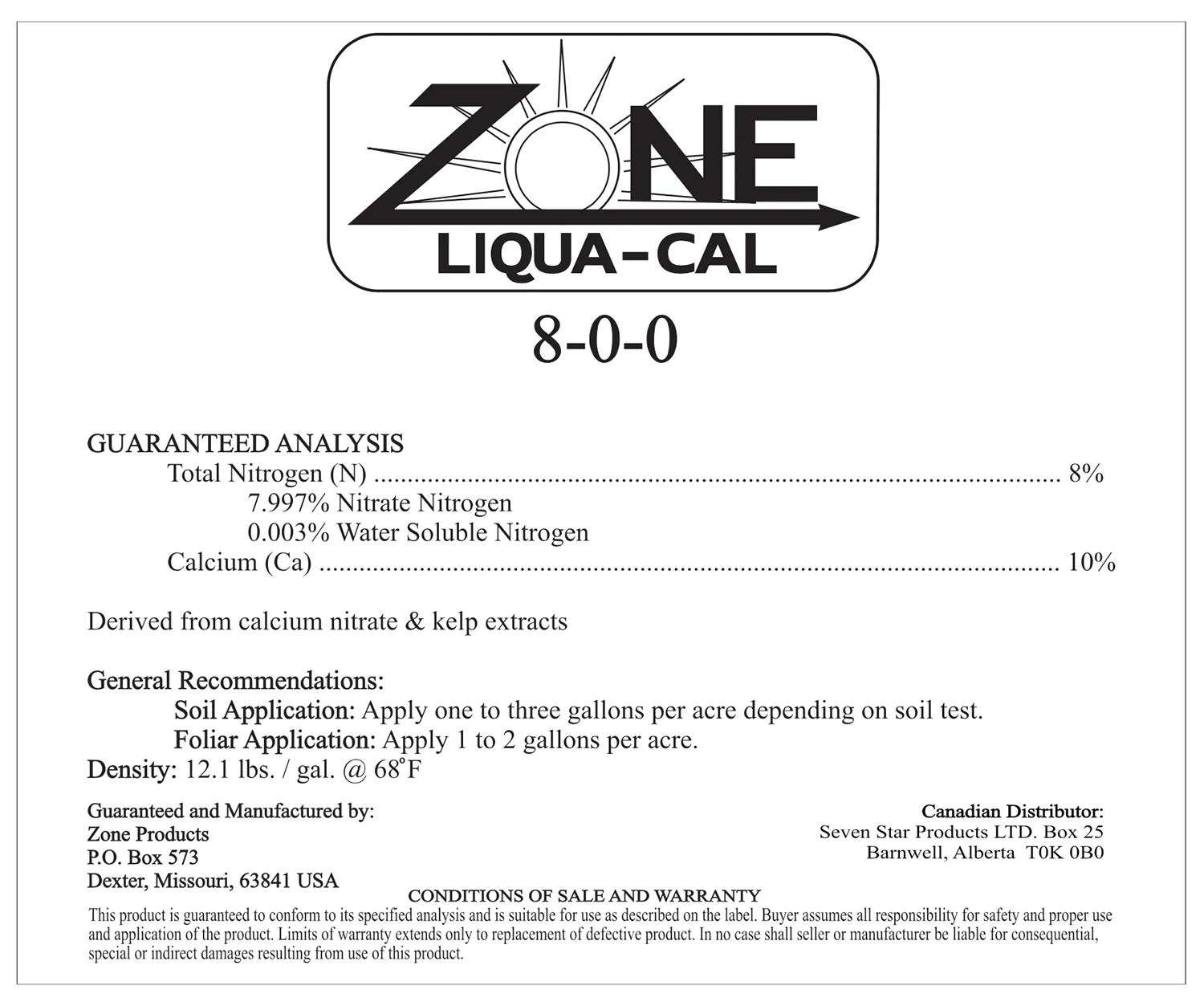 Zone Liquia-Cal | Farm Rite USA