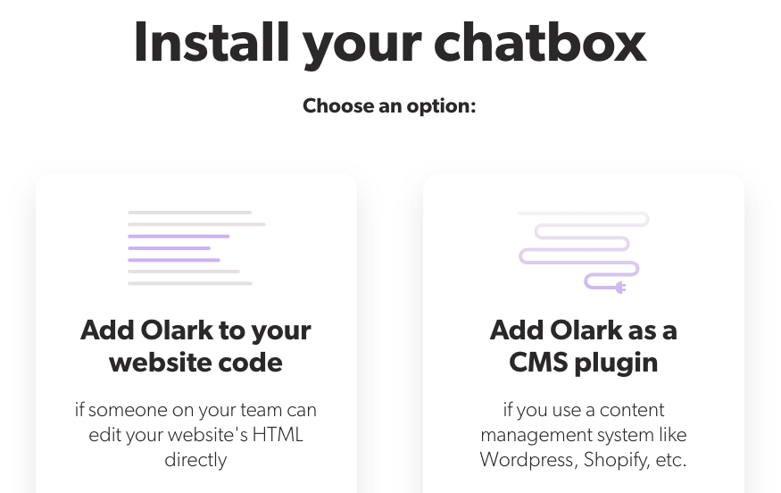 Olark: How do I install Olark on my page?