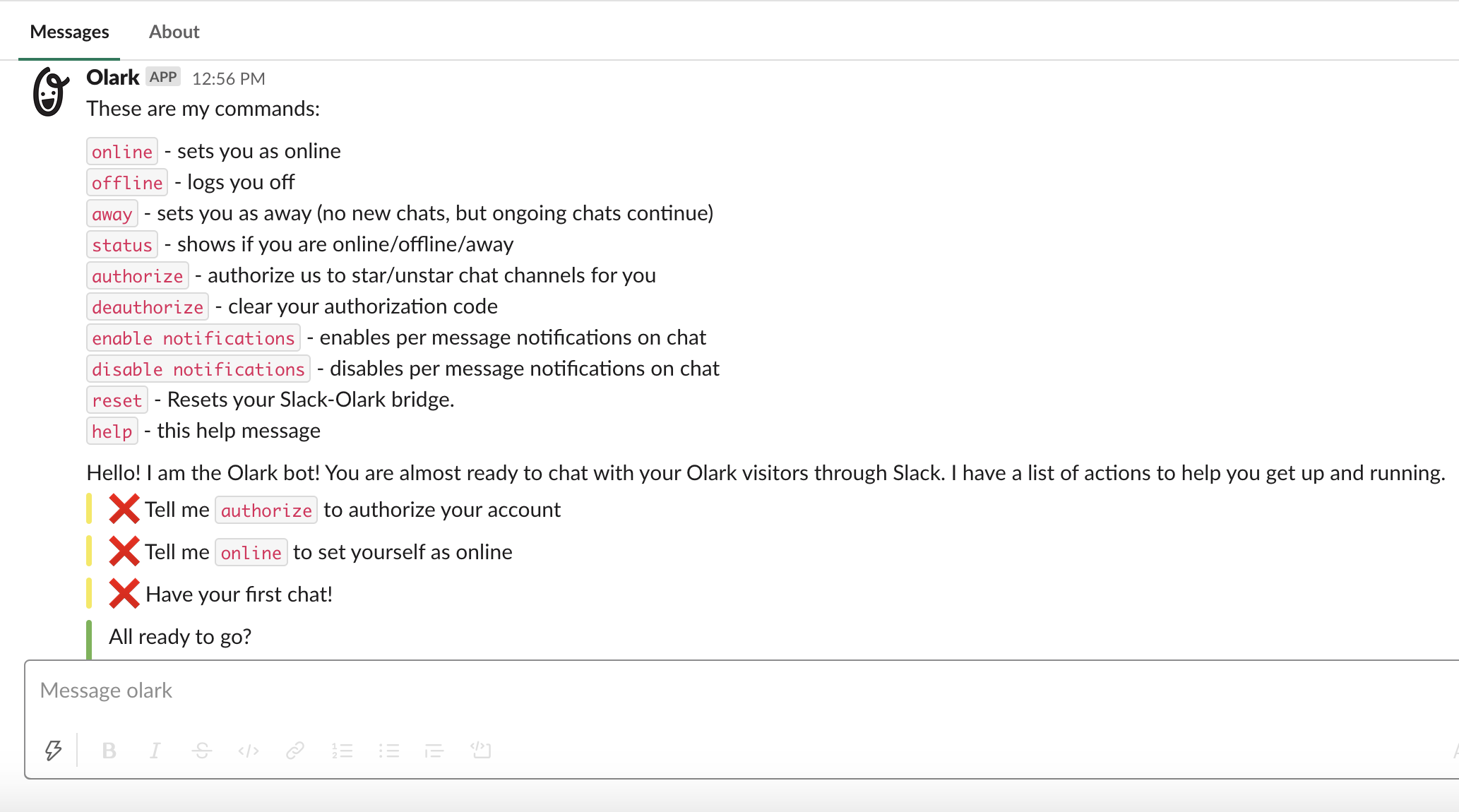 Olark: Slack Integration Guide