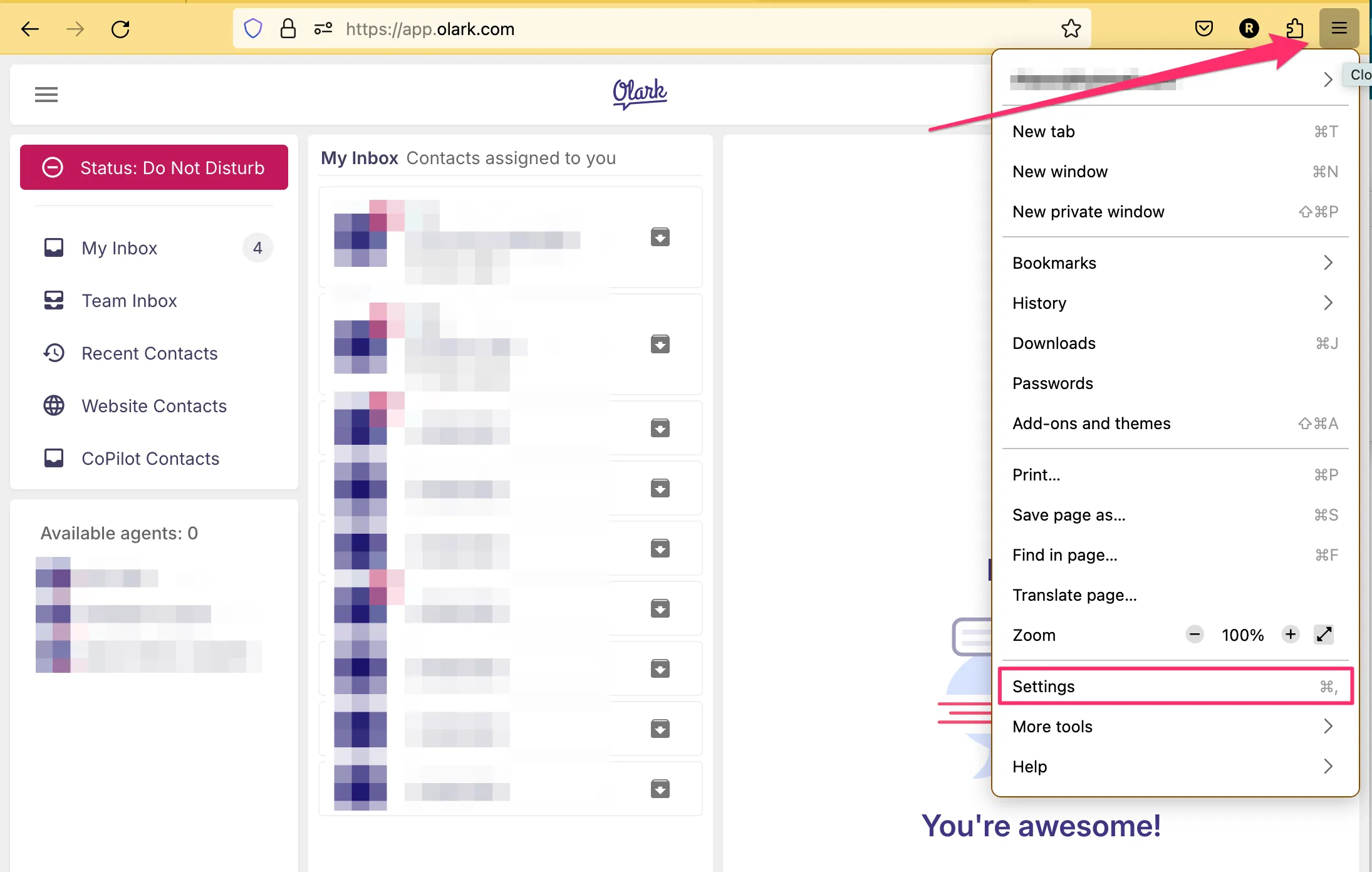 Olark: Desktop Notifications