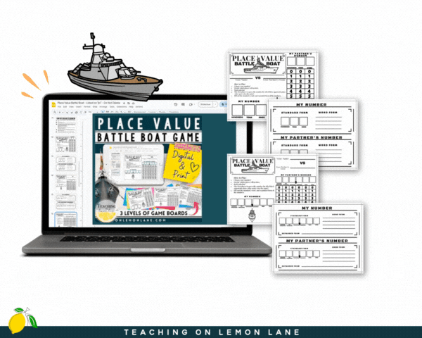 Battleboat: Math Game - Place Value & Number Forms