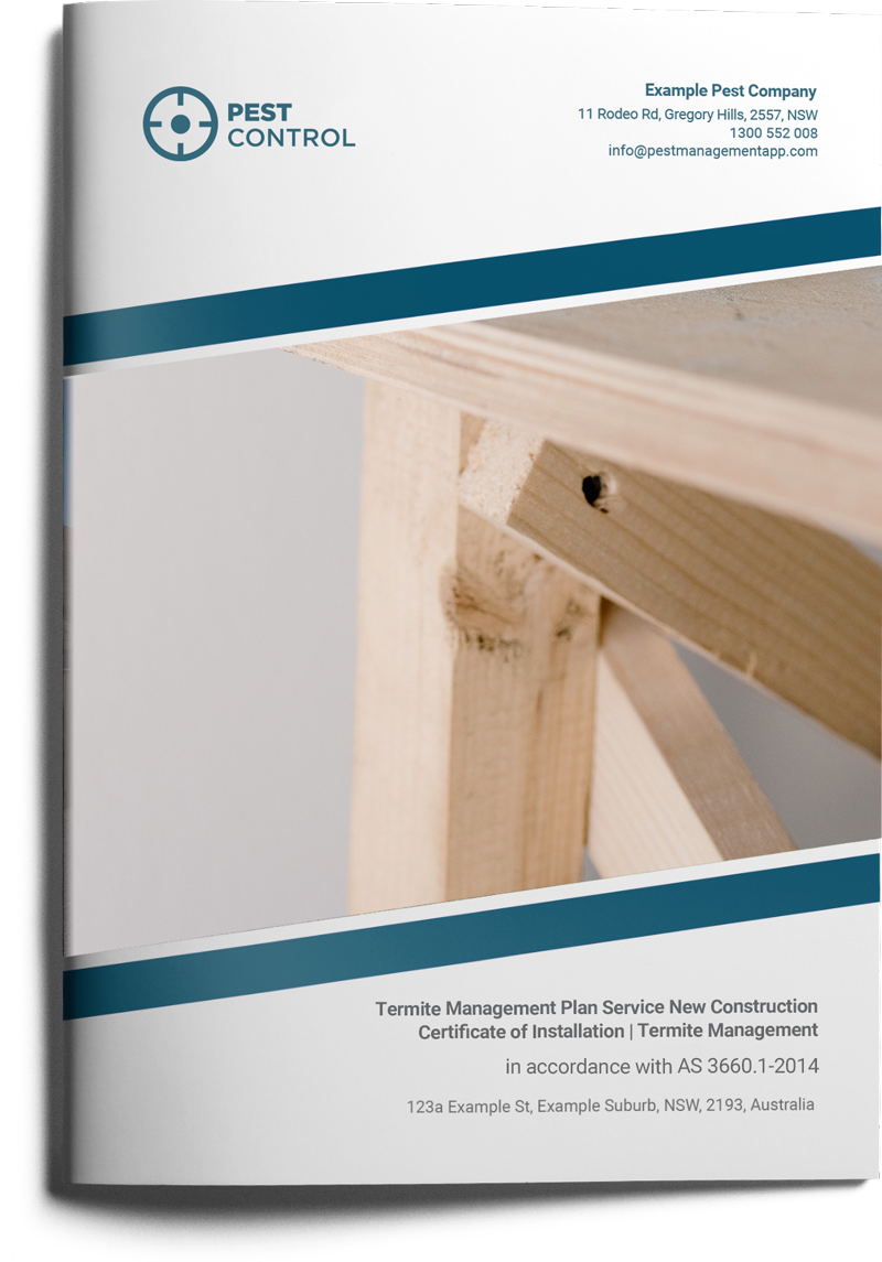 New Construction Certificate of Installation - Termite Management ...