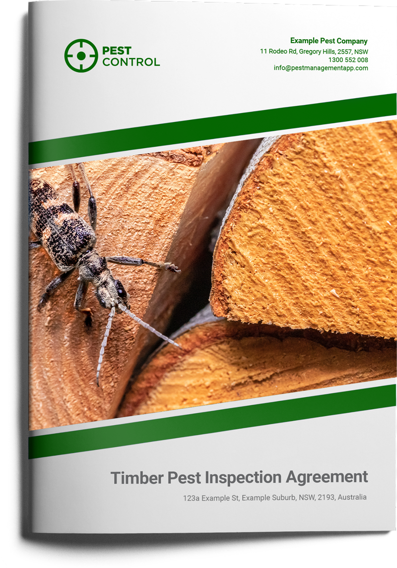 Timber Pest Inspection Agreement - Pest Management App
