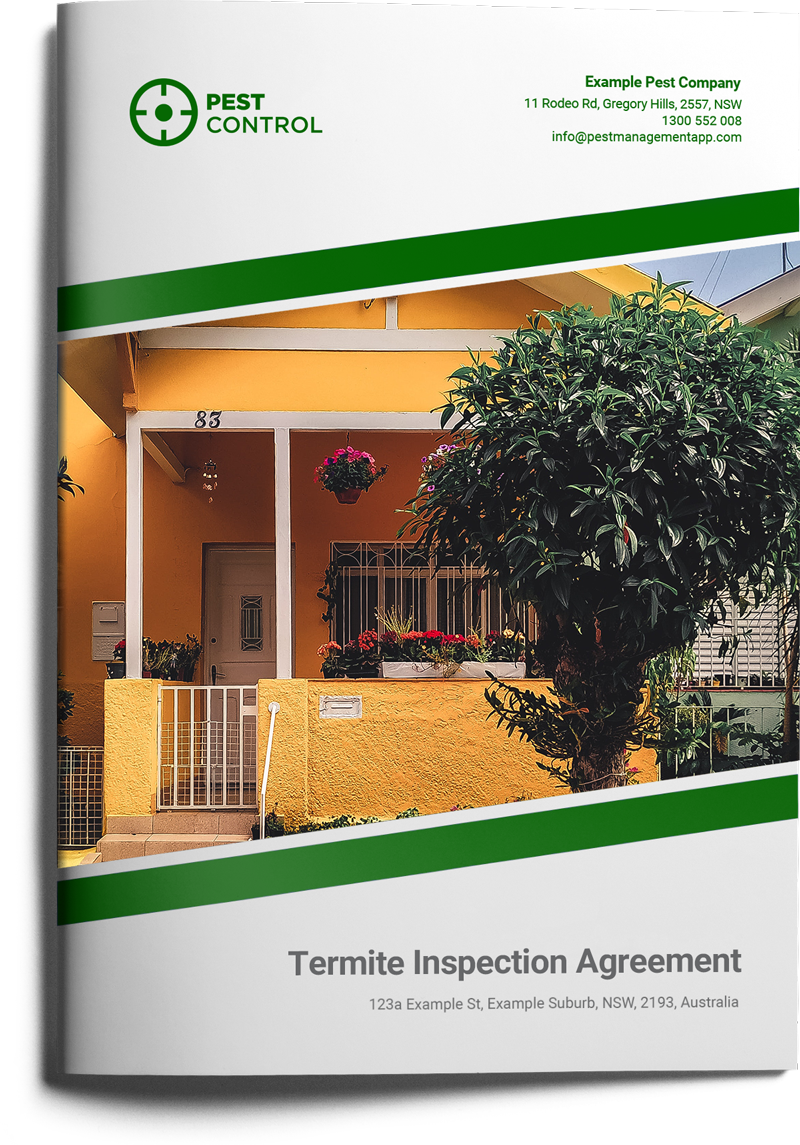 Termite Inspection Agreement - Pest Management App
