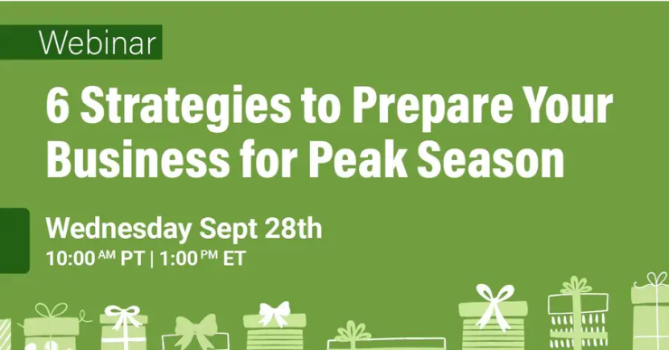 Don’t miss out on our live webinar to help you prepare for peak season! Join us tomorrow ...