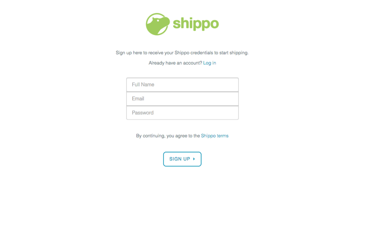 shippo standalone registration