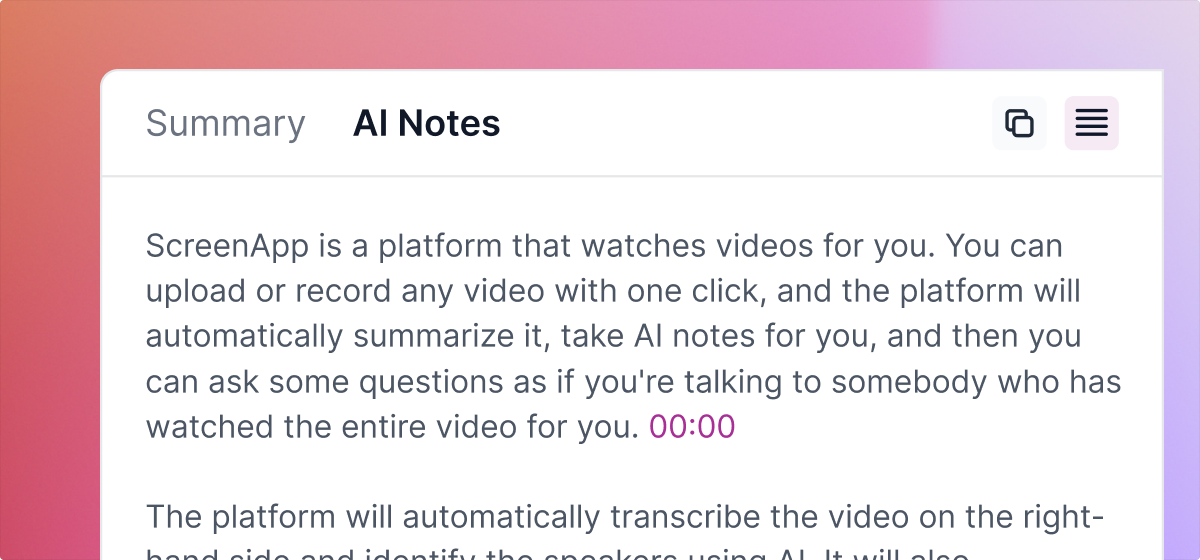 ScreenApp - AI Notetaker, Transcription, Summarizer and Recorder for ...