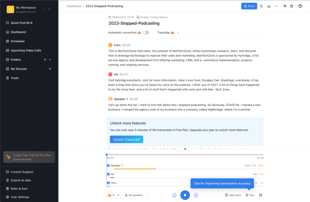 Free Video Transcription Tools: Top 10 Reviewed 2024 | ScreenApp Blog