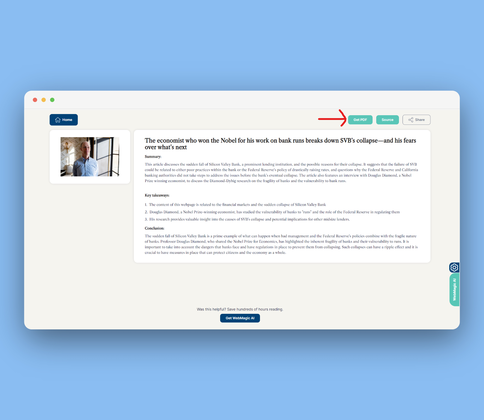 Web Summarizer - WebMagic AI
