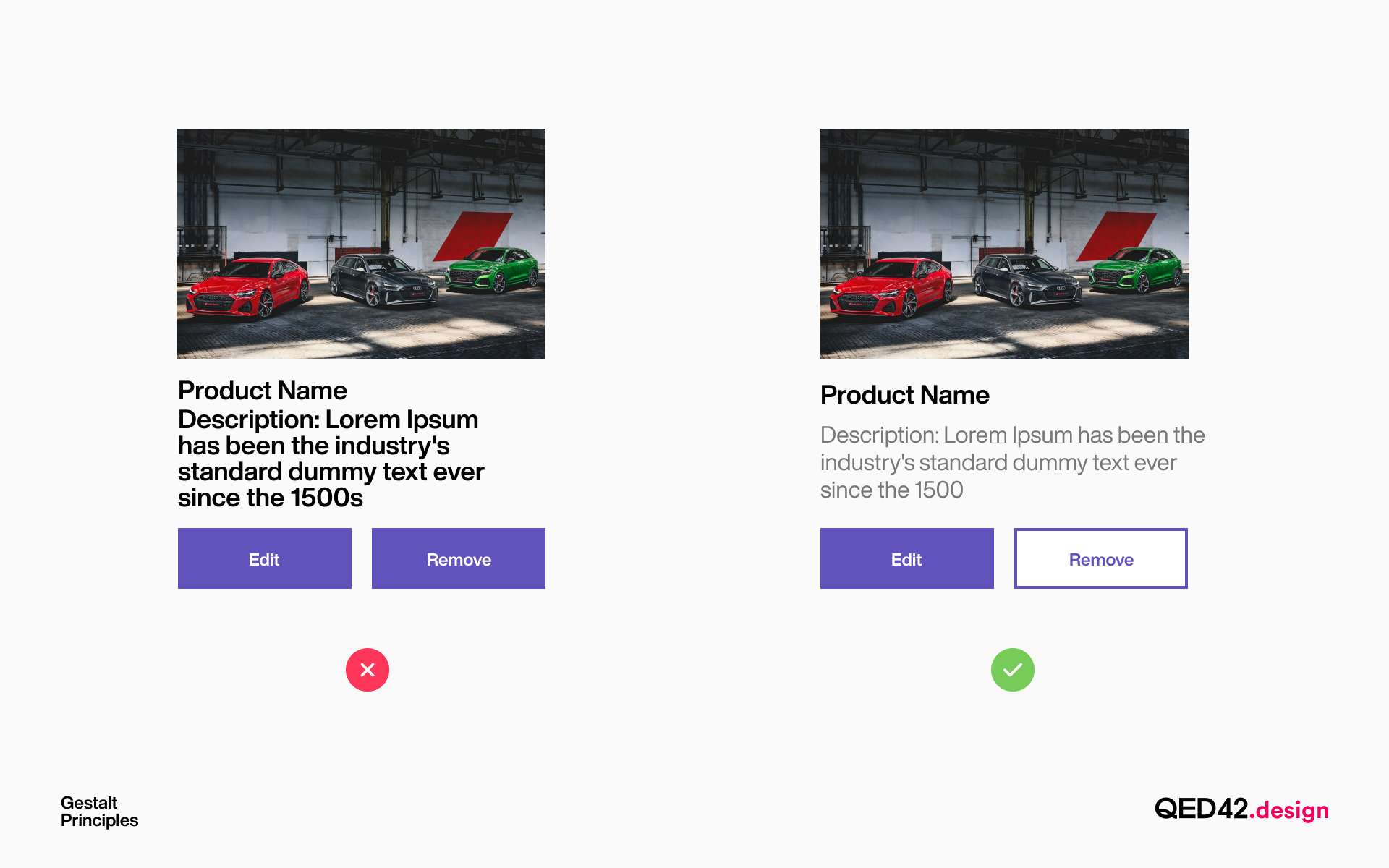 UI Design Guided by Gestalt Principles.