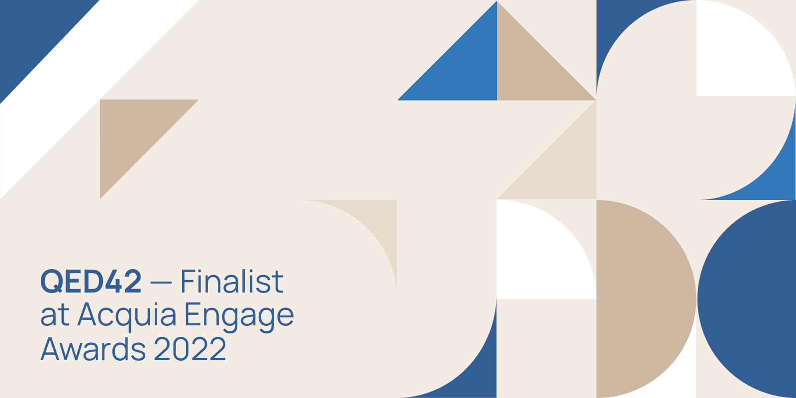 QED42 – Finalist at Acquia Engage Awards 2022