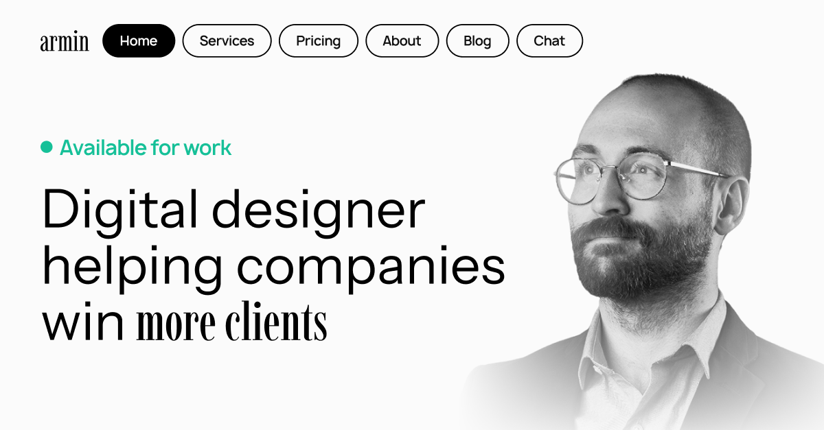 Chat | Armin Portfolio - Webflow Ecommerce Website Template