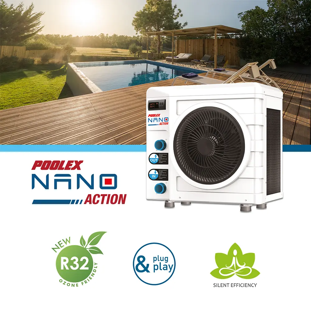 Nano Action 3KW Poolex Bomba de Calor para Piscinas de 10 a 21 m3 - Piscinify