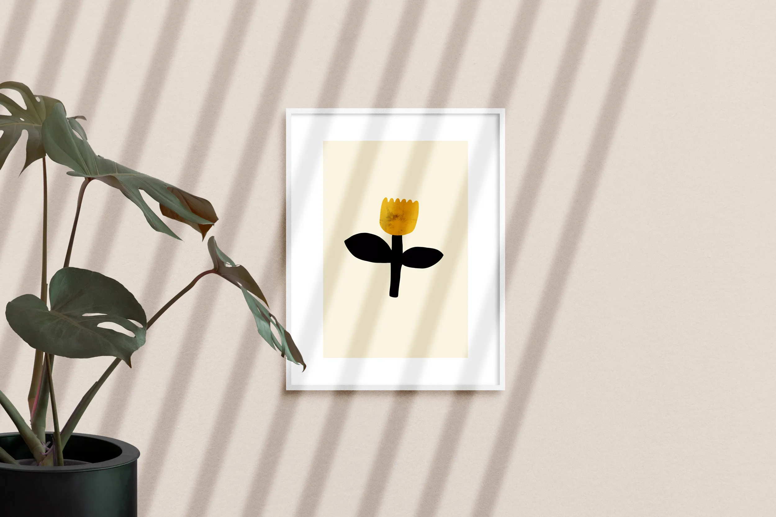 Yellow Flower Art Print | Mona Art