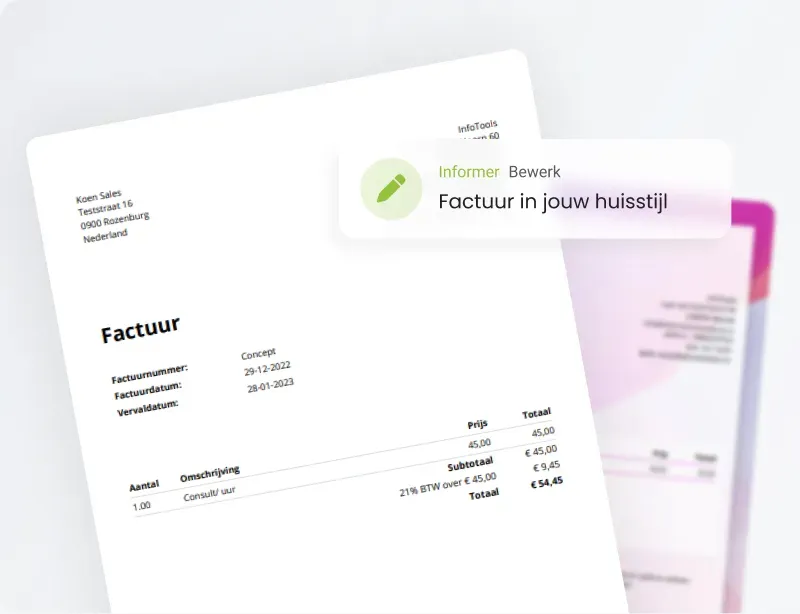 Snel en ongelimiteerd facturen maken! | InformerOnline