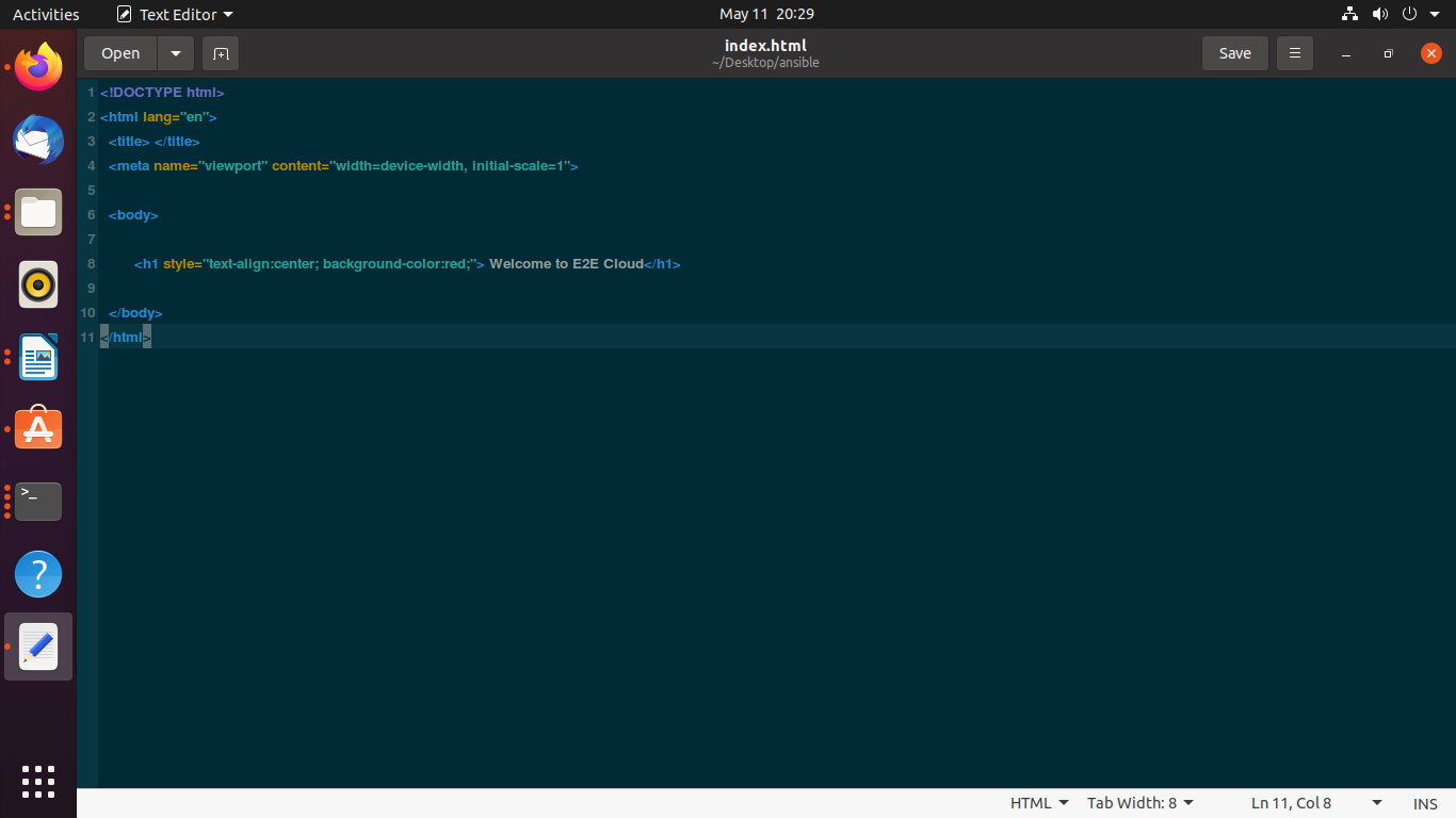How To Deploy a Static HTML Website with Ansible on Ubuntu 20.04 (Nginx)