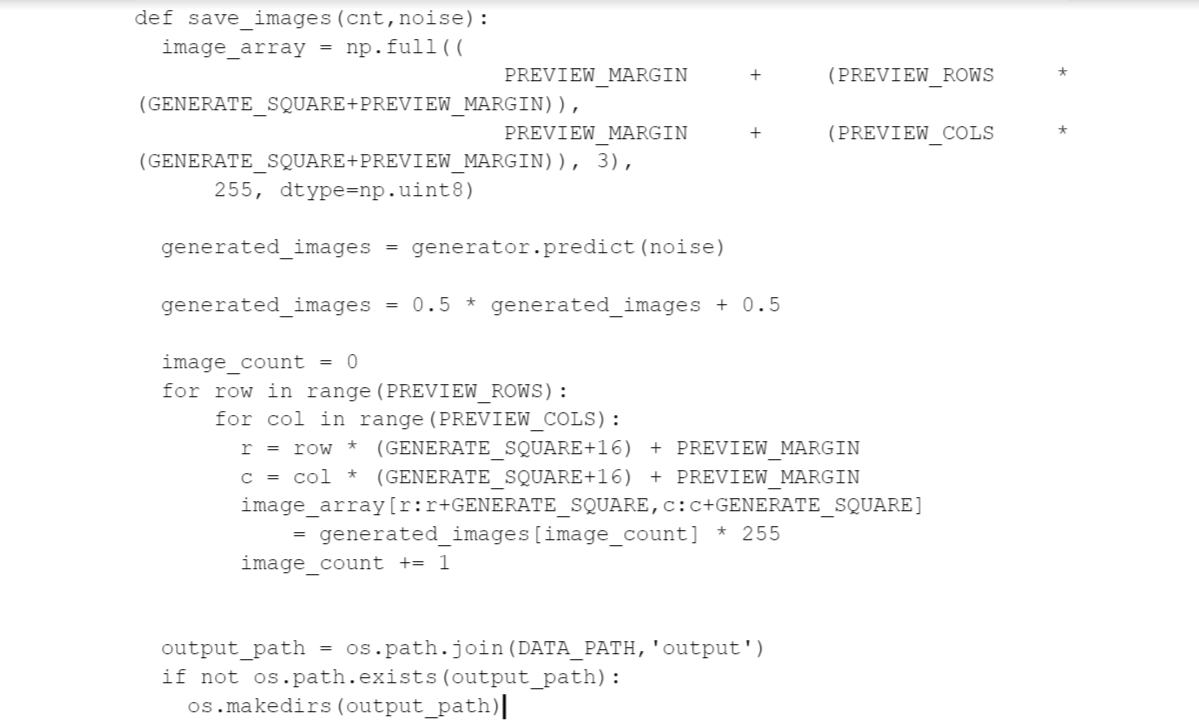 GAN: Generate your own dataset