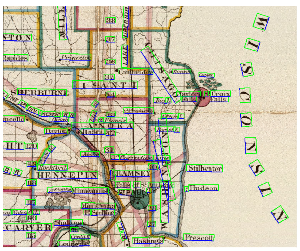 Deep Neural Networks for Text Detection & Recognition in Historical Maps