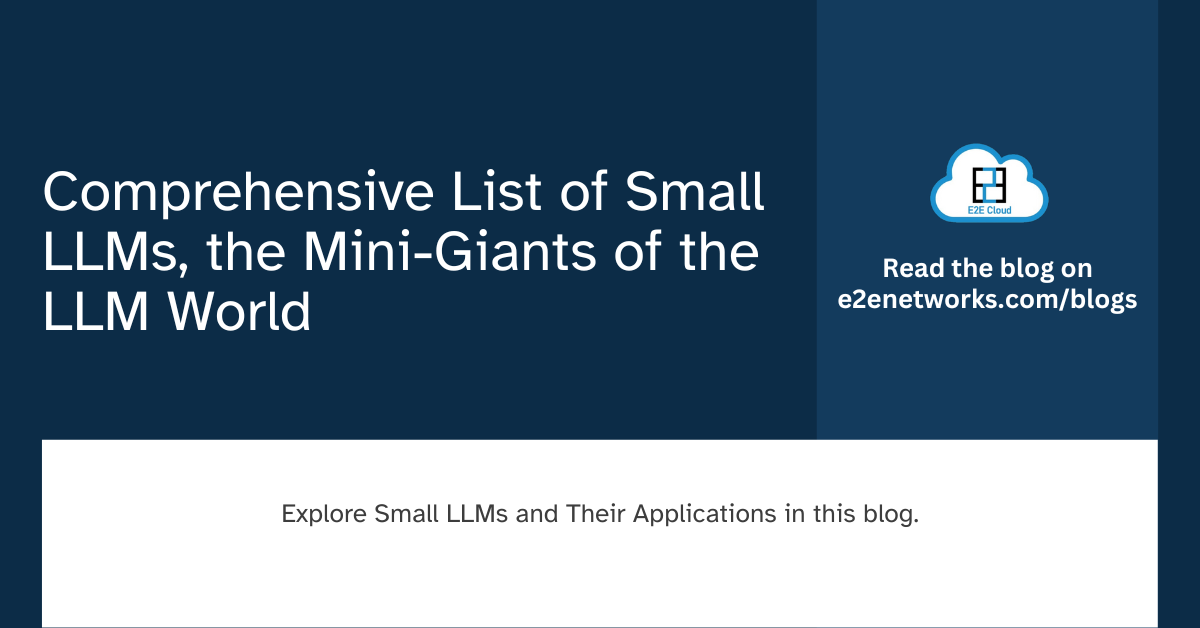 Comprehensive List of Small LLMs