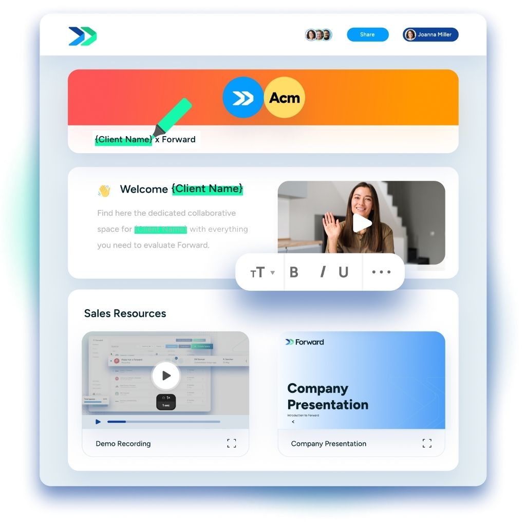 Digital Sales Room | Forward