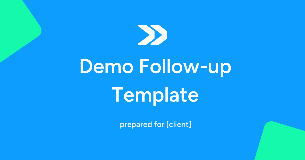 Engaging Demo Follow-up Template