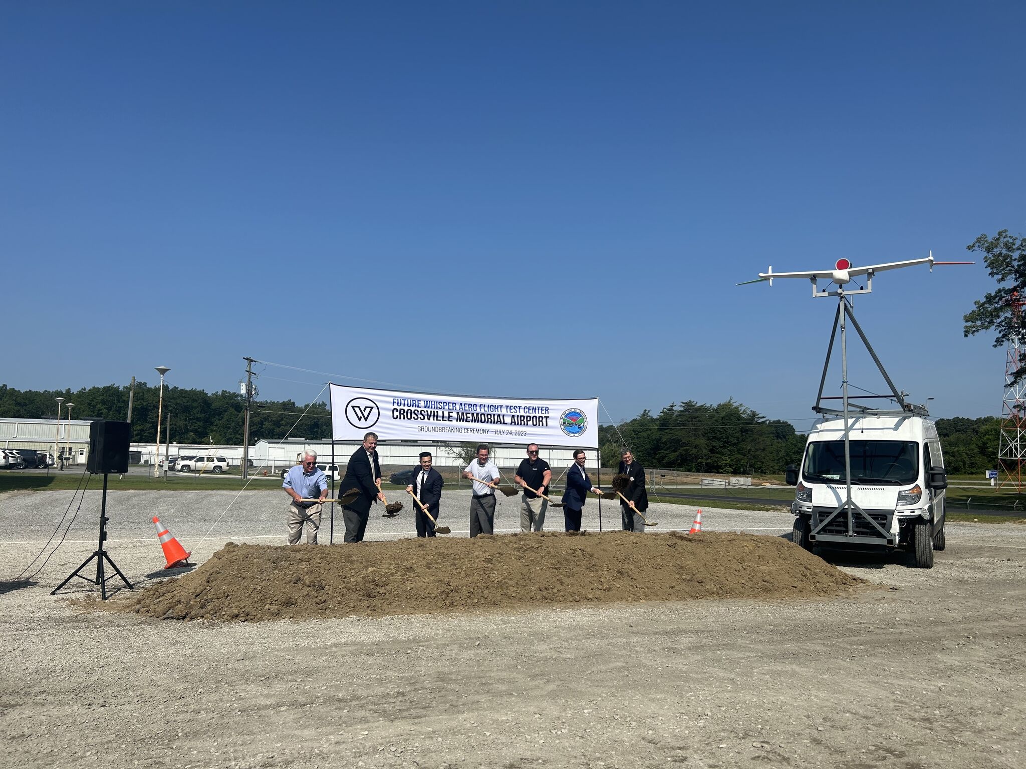 Whisper Aero Flight Test Center Groundbreaking