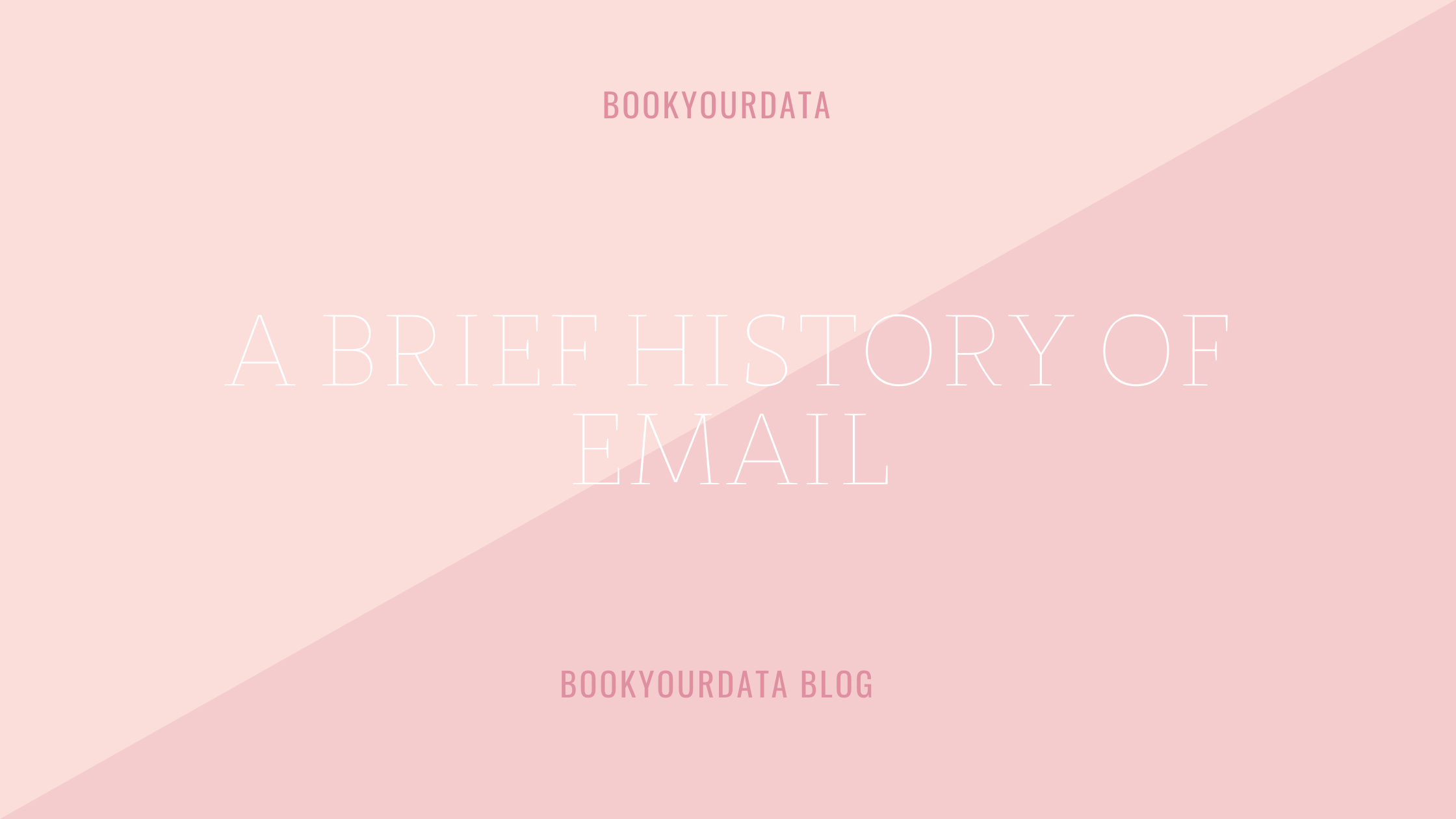 History of Email: A quick look at how it started - Bookyourdata