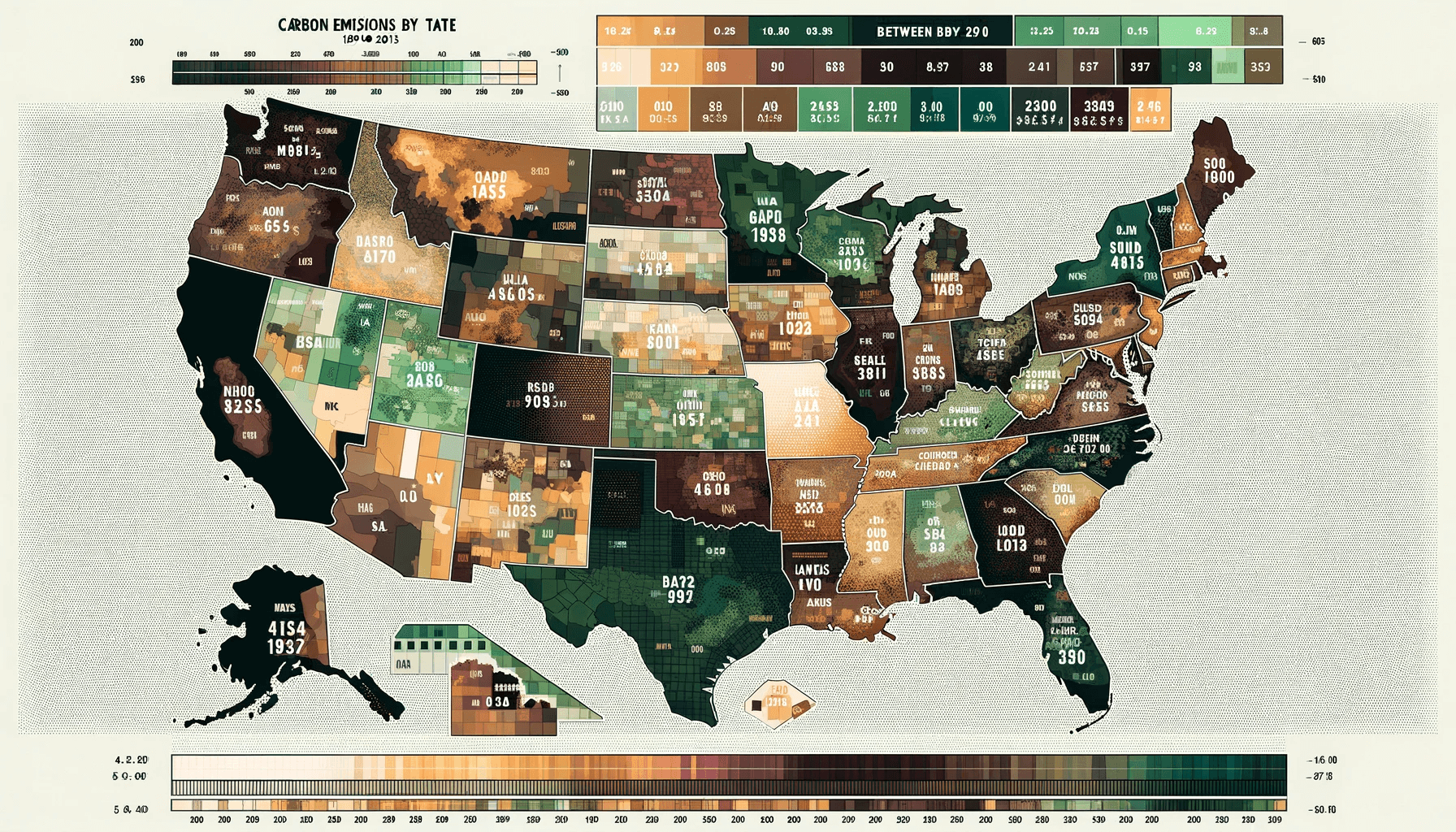 Trends in Carbon Emissions by State 1990-2013