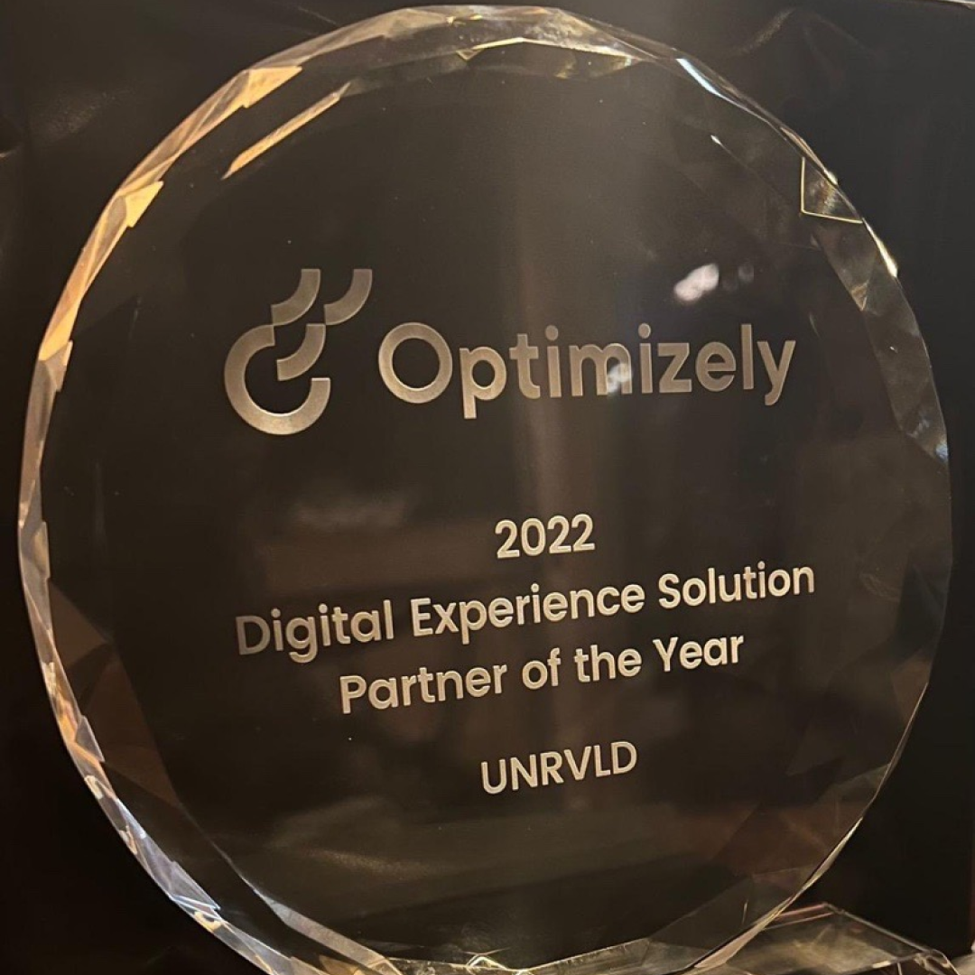 UNRVLD wins Optimizely European DXP Partner of the Year