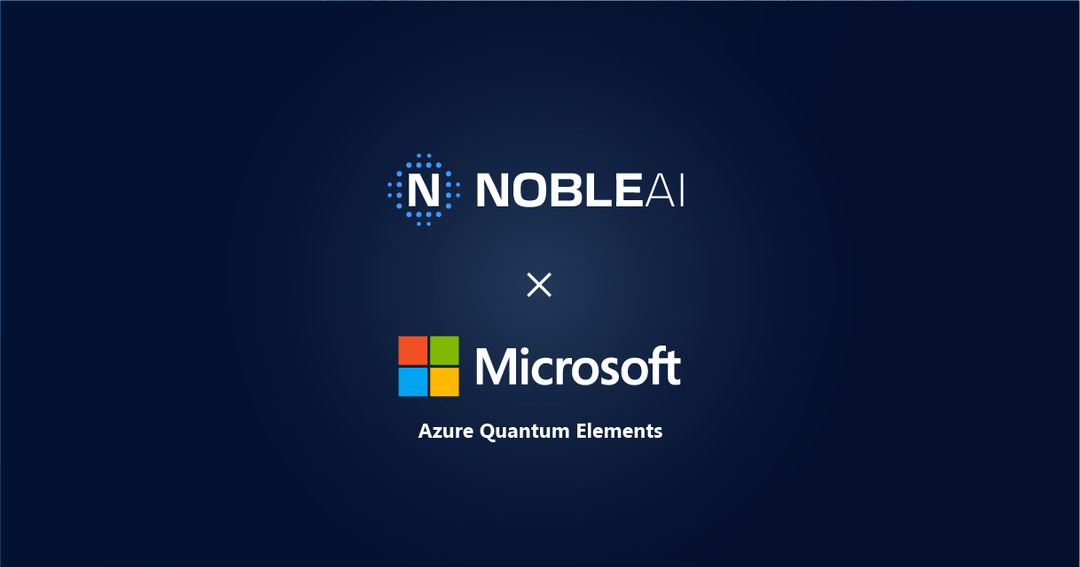 Leveraging the NobleAI and Microsoft Azure Quantum Elements Collaboration