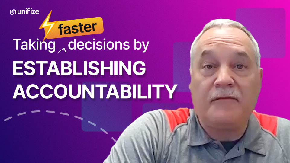 Establishing Accountability and taking faster decisions with Unifize