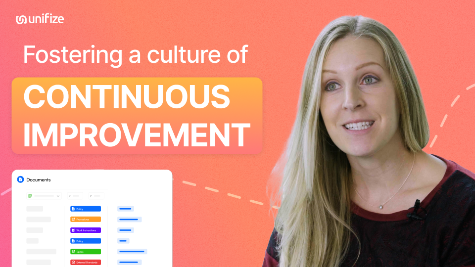 Fostering a culture of continuous improvement with Unifize