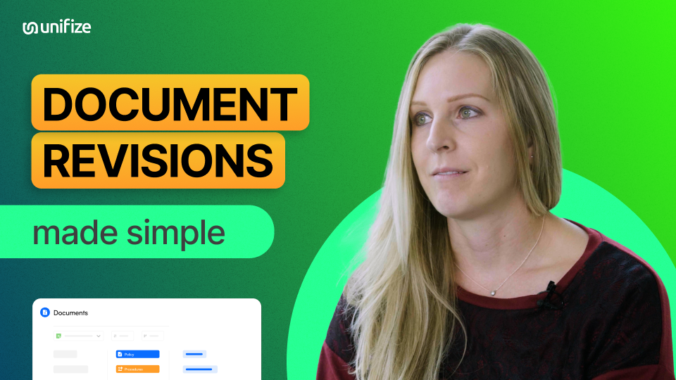 Document revisions made simple with Unifize