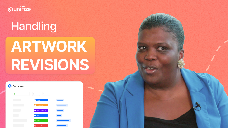 Handling artwork revisions with Unifize