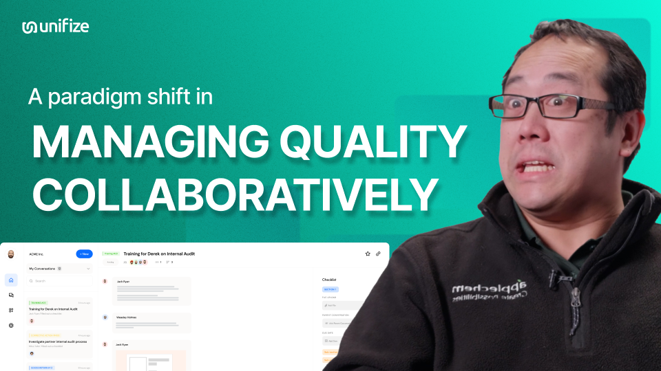 A paradigm shift in managing quality collaboratively with Unifize