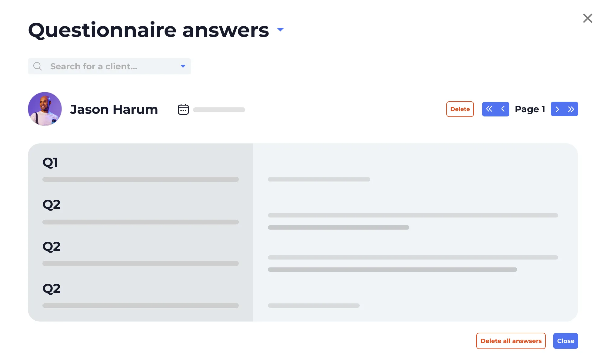 Logiciel de Création de Questionnaire pour les Professionnels du Bien-être