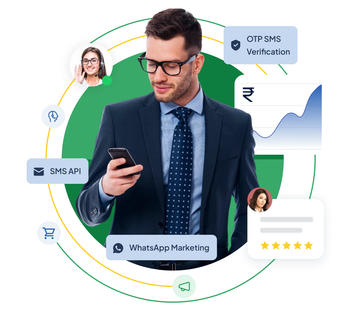 CPaaS Solution with OTP SMS, SMS API and WhatsApp API