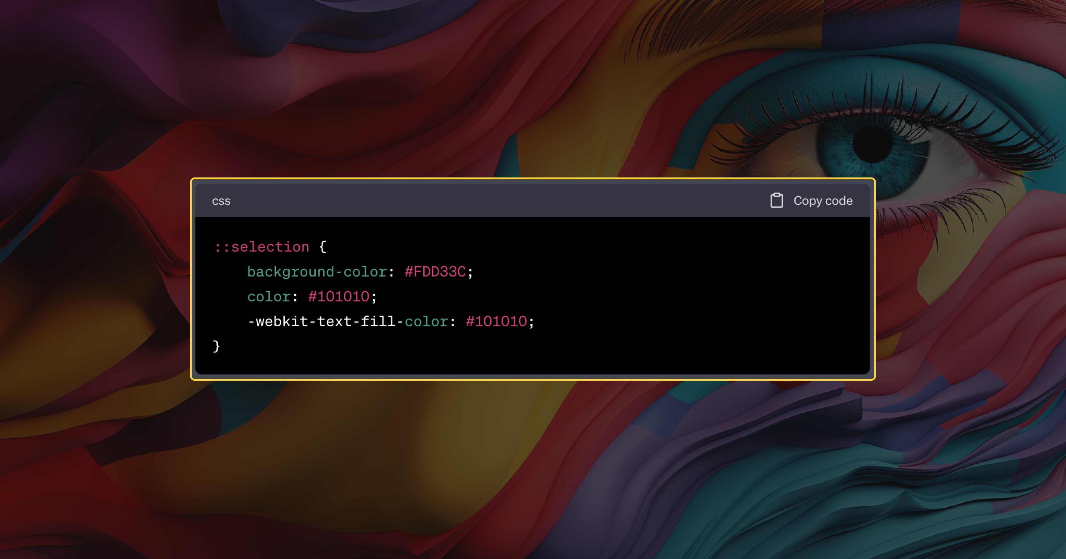 Comment personnaliser la couleur de la sélection de texte d'un site web
